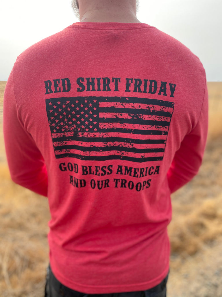Men's red shirt friday - long sleeve